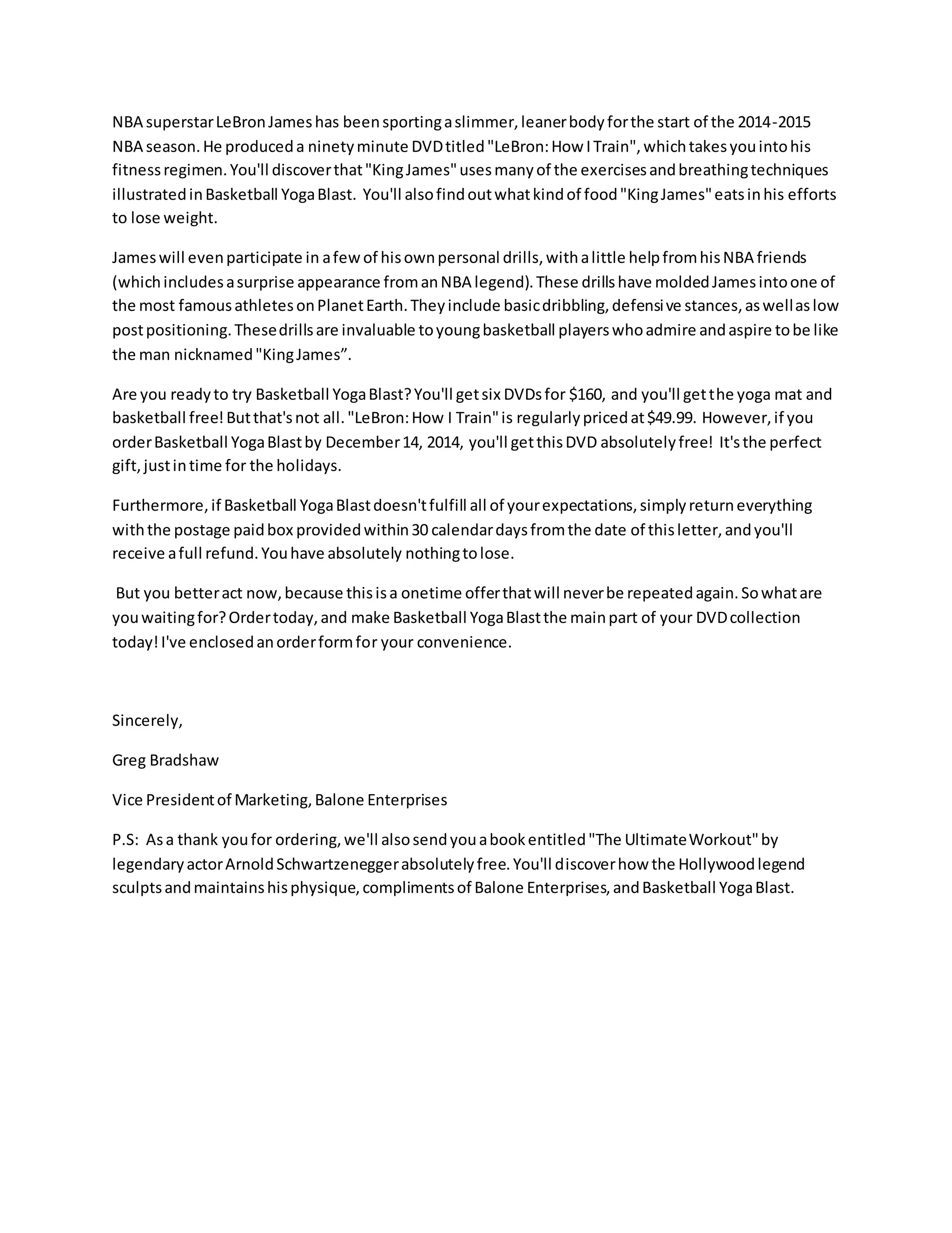 Copywriting Samples | DOCX