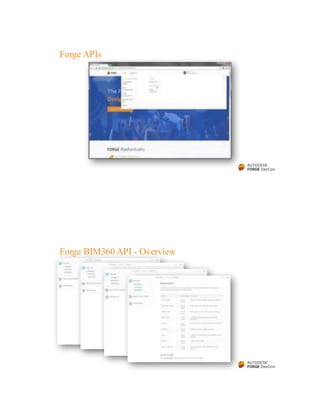 Forge - DevCon 2016: Integrate & extend your construction ecosystem ...