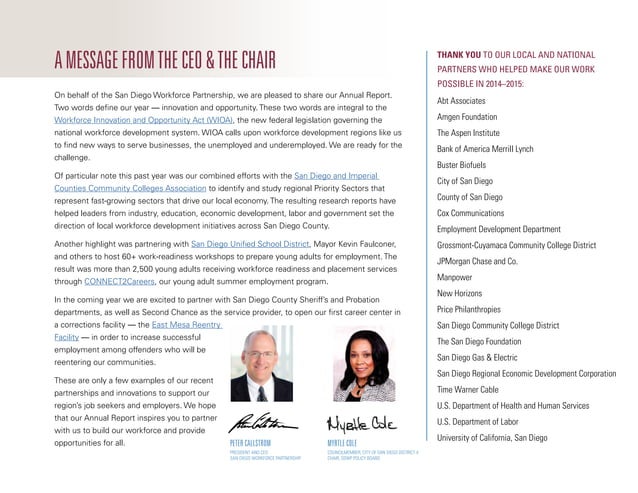 SDWP_Annual_Report_2014-2015 | PPT