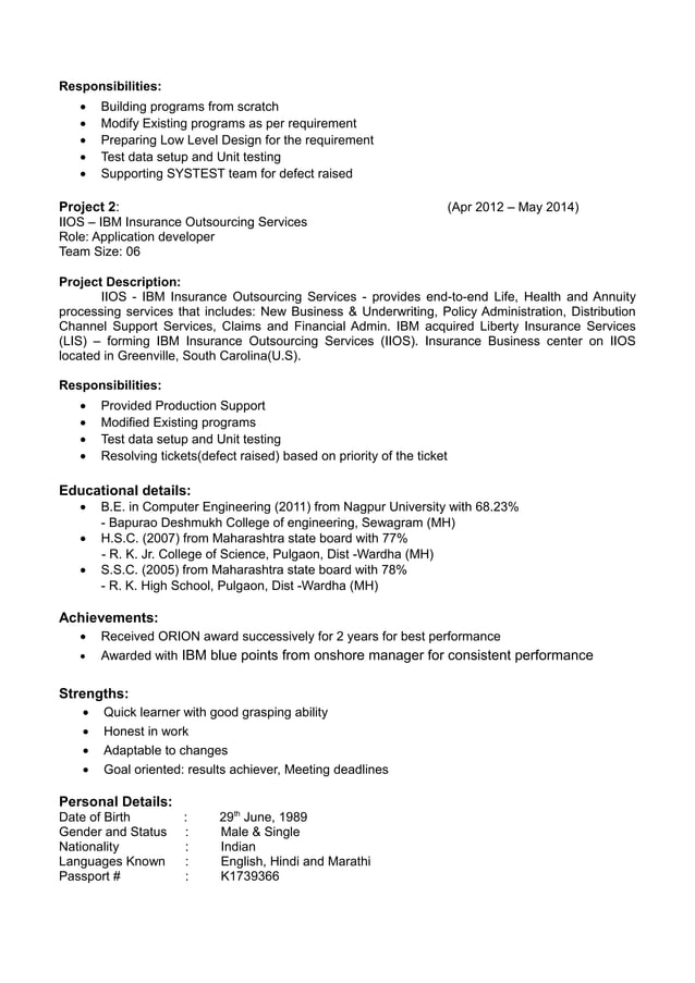 UjjwalTikhe_Resume | PDF