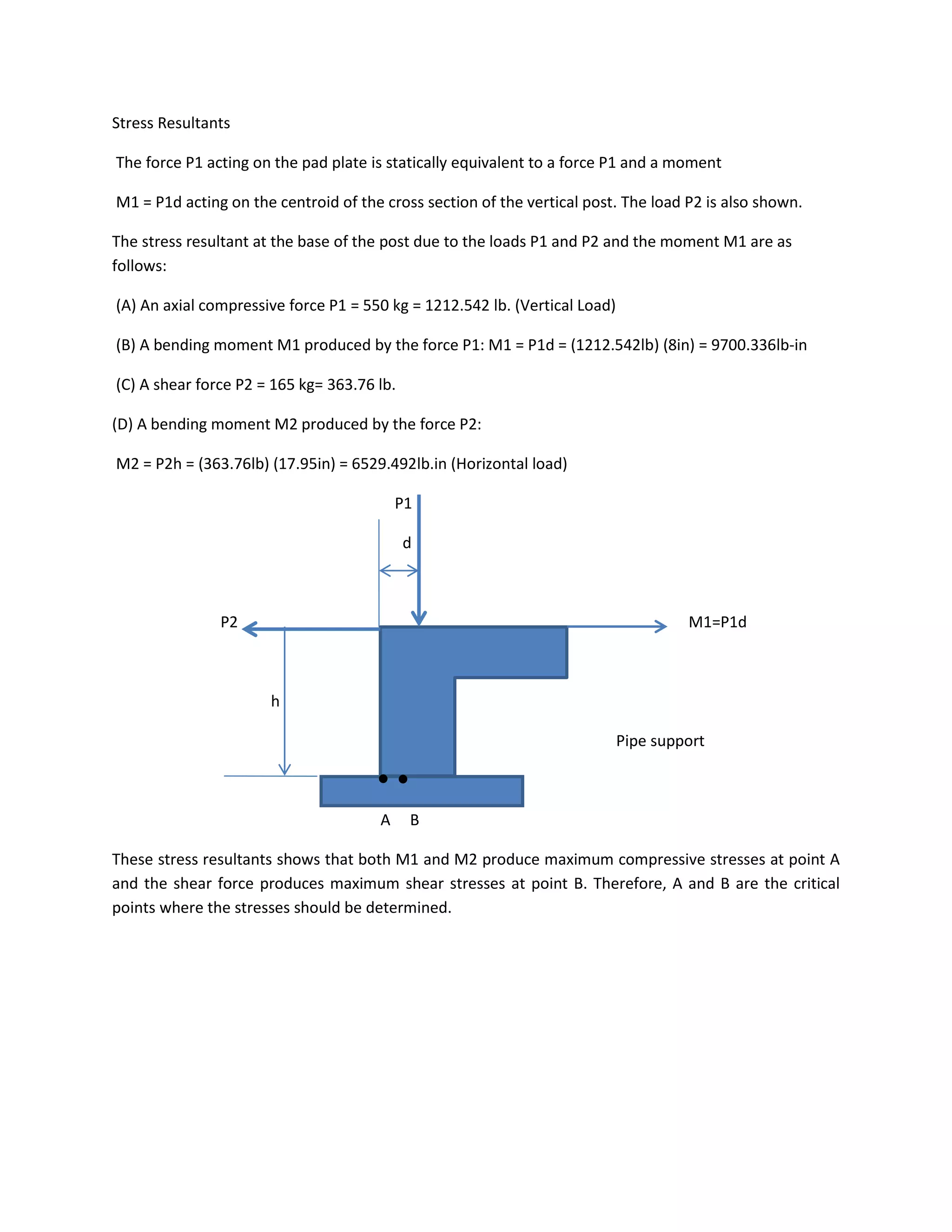 Stress Resultants | PDF