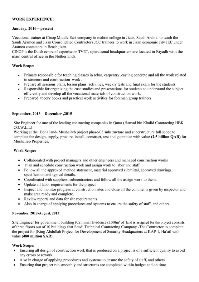 Mohammad Odeh CV Eng | PDF