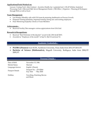 New Resume- Amrendra | PDF