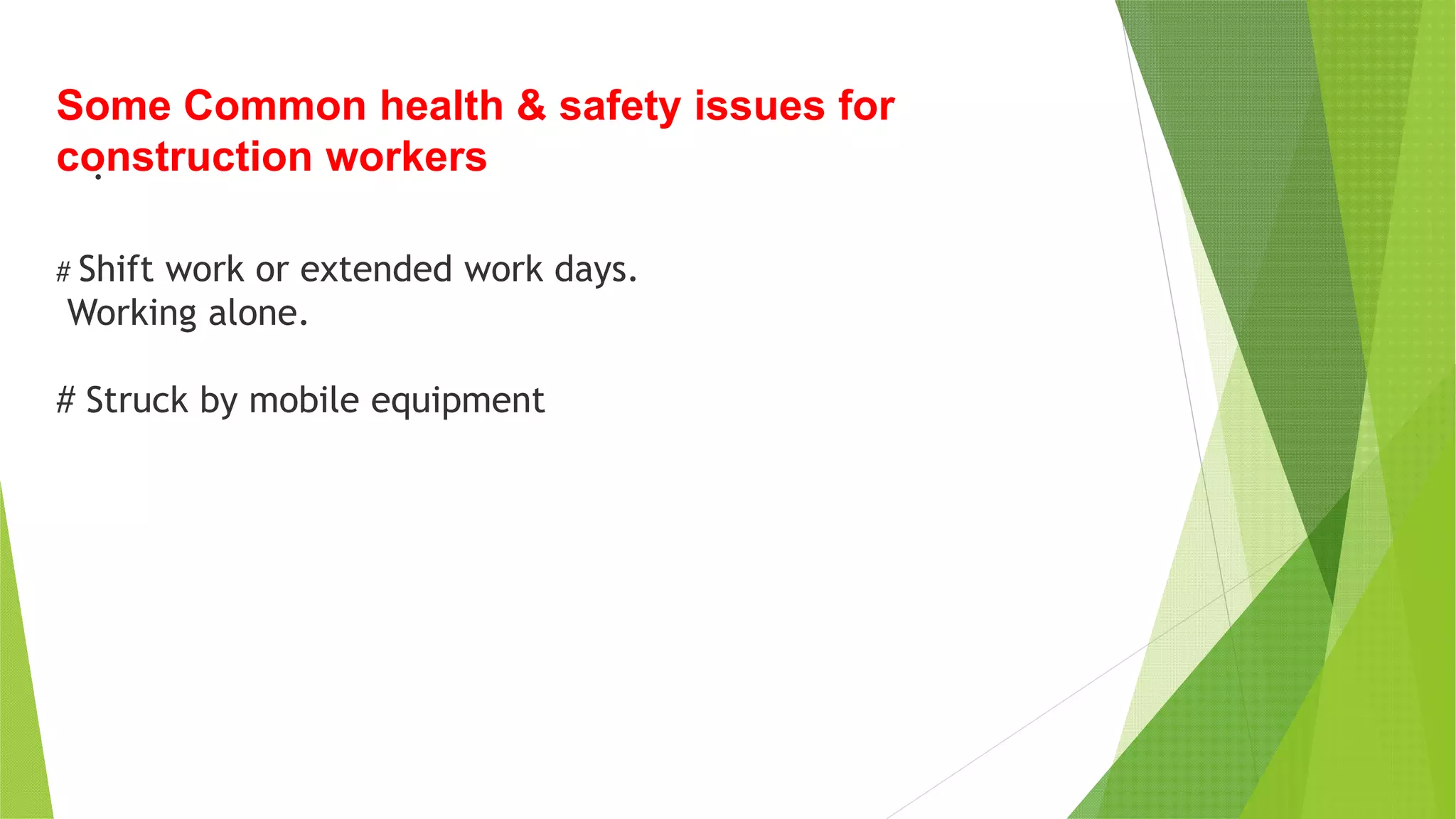 HEALTH HAZARDS IN CONSTRUCTION | PDF