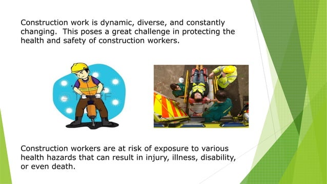 HEALTH HAZARDS IN CONSTRUCTION | PPT