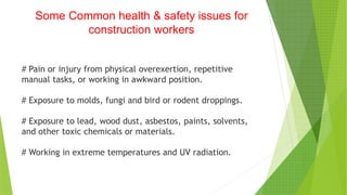 HEALTH HAZARDS IN CONSTRUCTION | PDF