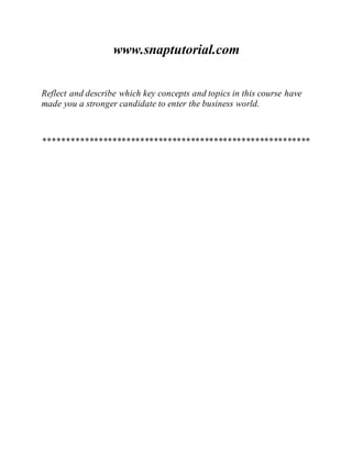 Ac 410 Enthusiastic Study/snaptutorial.com