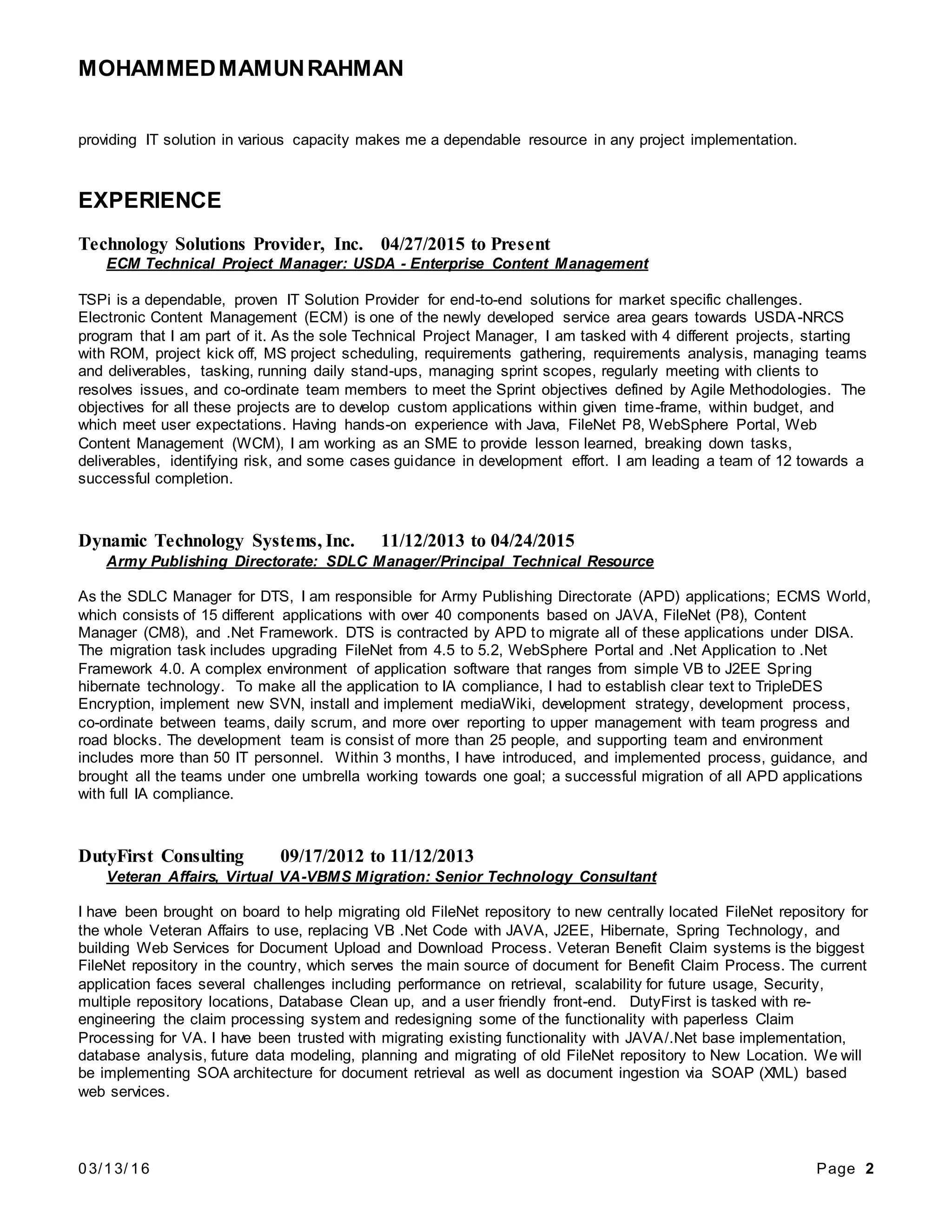 Mamun Rahman_PM | PDF