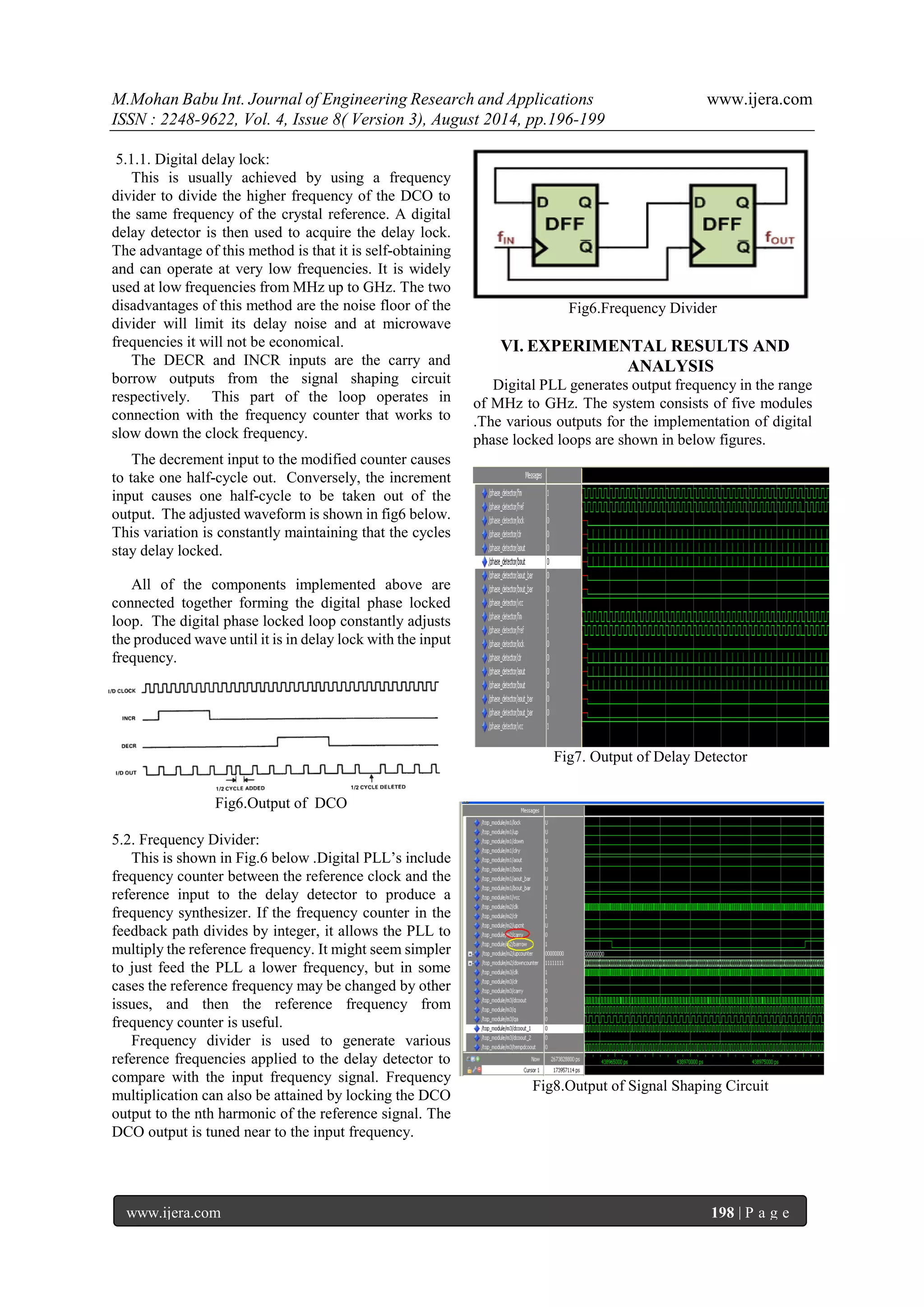 Design and Implementation of Digital PLL using Self Correcting DCO System | PDF