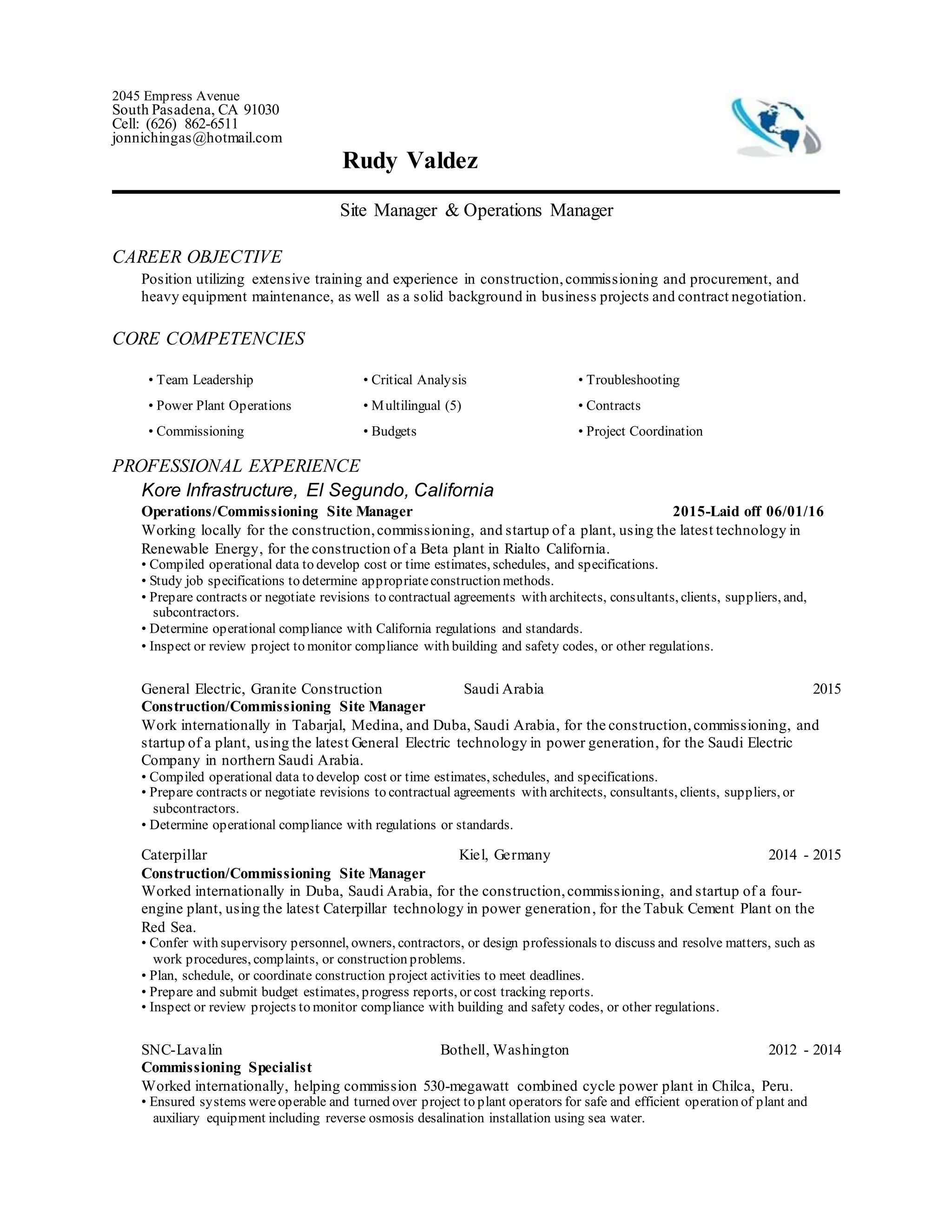 Rudy CV2-1 | PDF