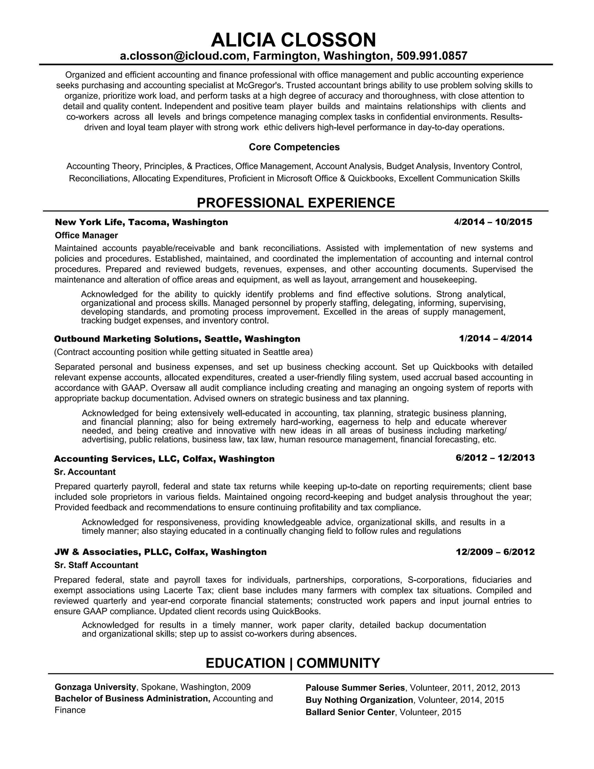A.C.Resume | PDF