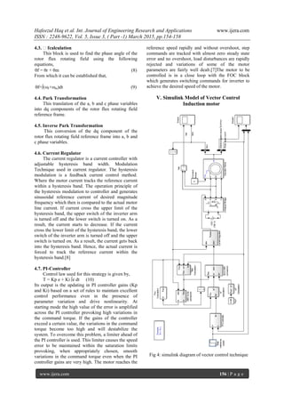 Speed Control of Induction Motor using FOC Method | PDF