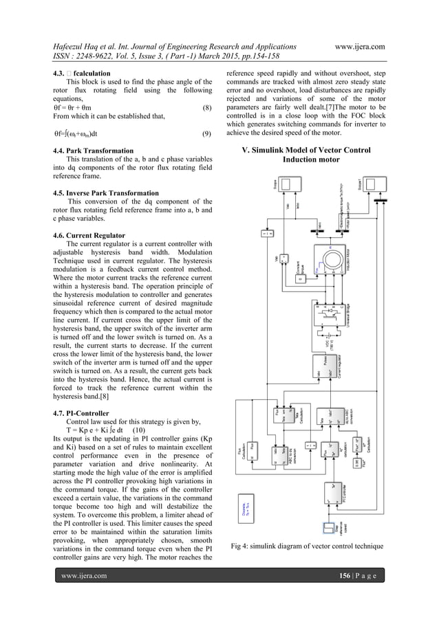 Speed Control of Induction Motor using FOC Method | PDF