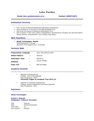 Resume_lahu pande | DOCX