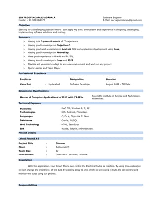 SURYA_3.6 | DOC | Computer Software and Applications | Computing