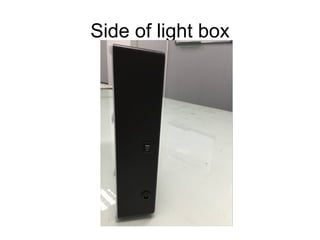Desription of cinema light box | PPT