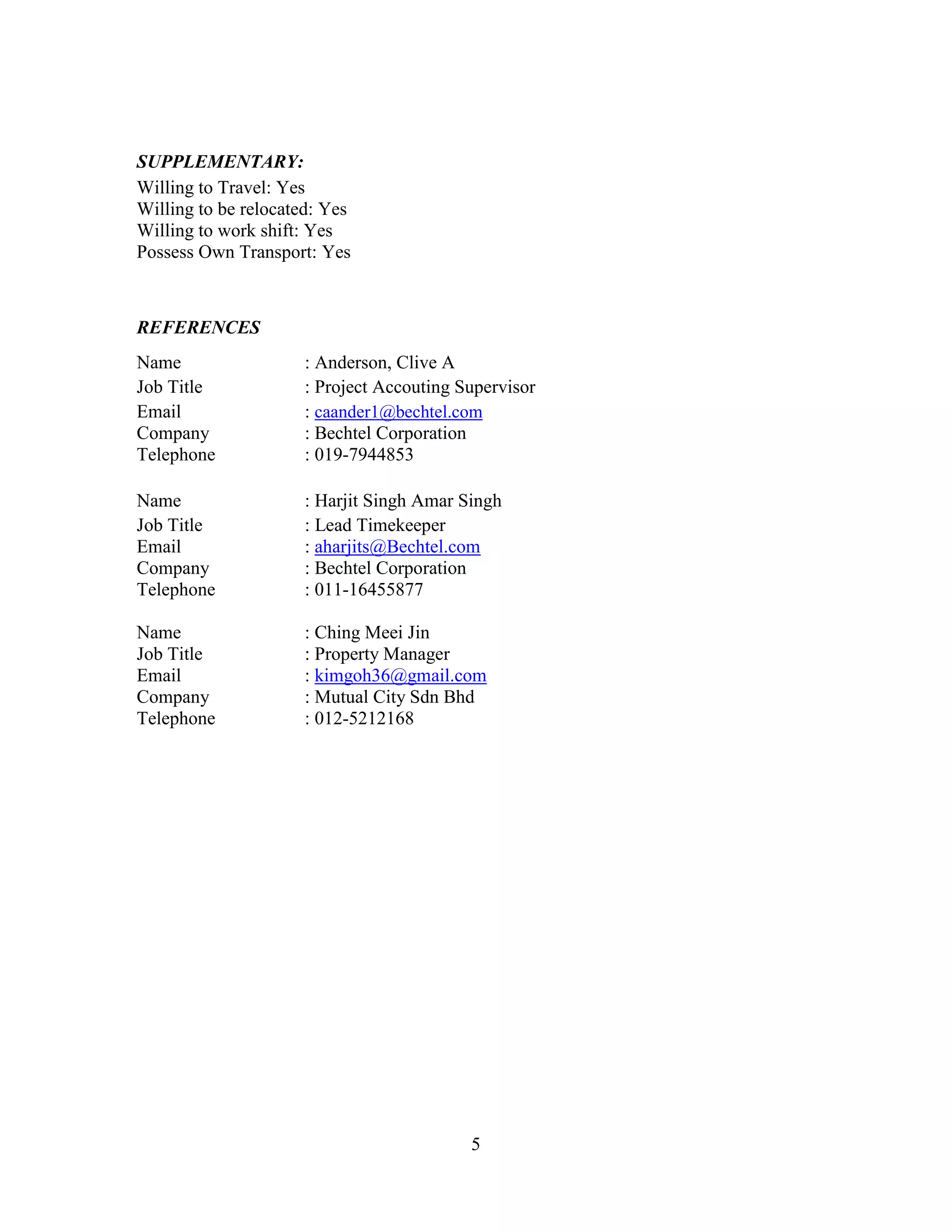 RESUME THIRUCHELVI | PDF