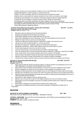 Pedro Da Silva CV Dec 2016 | DOCX