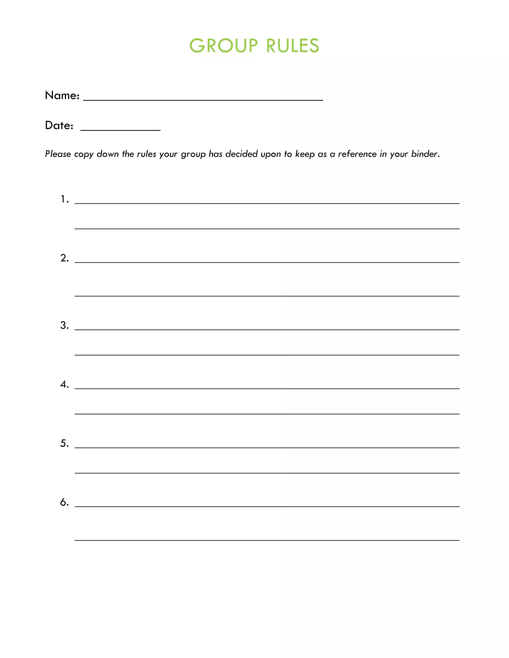 Anger Management Group Therapy: Handouts and Worksheets | PDF