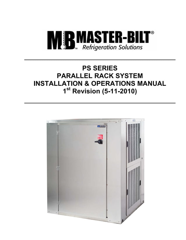 Master-Bilt Rack Installation Manual | PDF