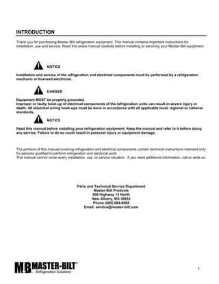 Master-Bilt Rack Installation Manual | PDF