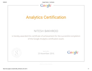 Google Partners - Certification | PPT