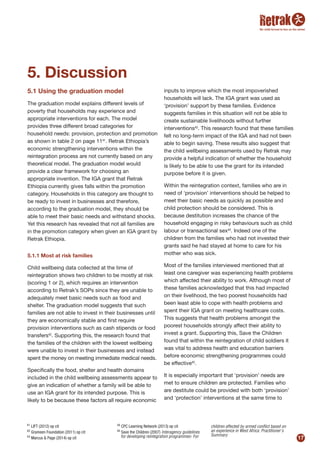 RETRAK - Economic Strengthening Within Family Reintegration | PDF