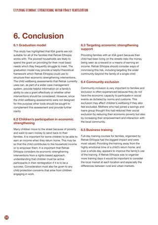 RETRAK - Economic Strengthening Within Family Reintegration | PDF