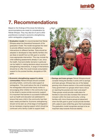 RETRAK - Economic Strengthening Within Family Reintegration | PDF
