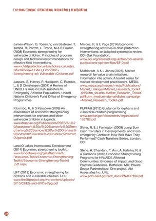 RETRAK - Economic Strengthening Within Family Reintegration | PDF