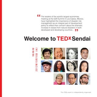 TEDxSendai Program | PDF