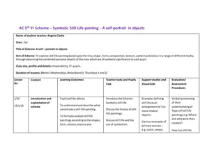 Symbolic still life | DOCX