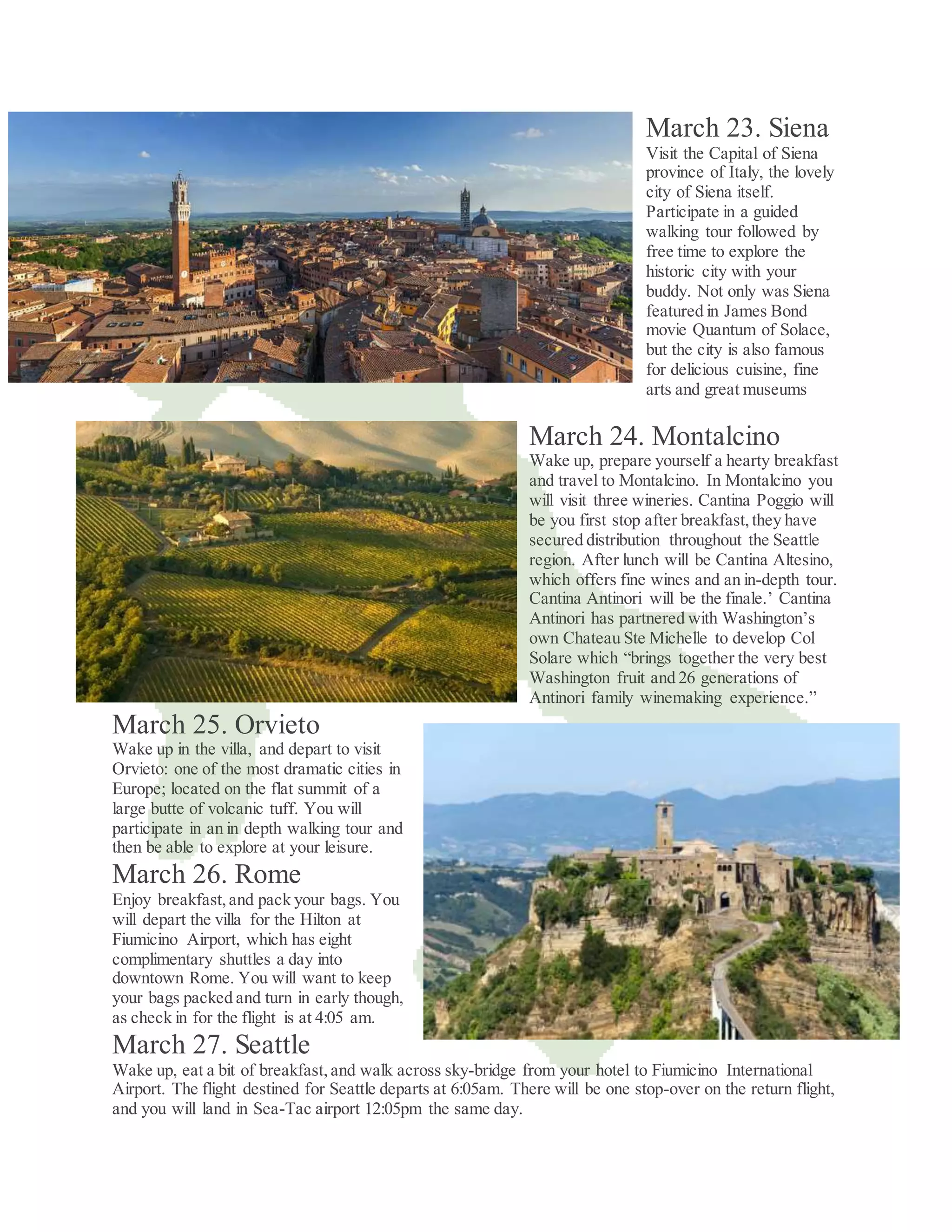 Italy Brochure | DOCX