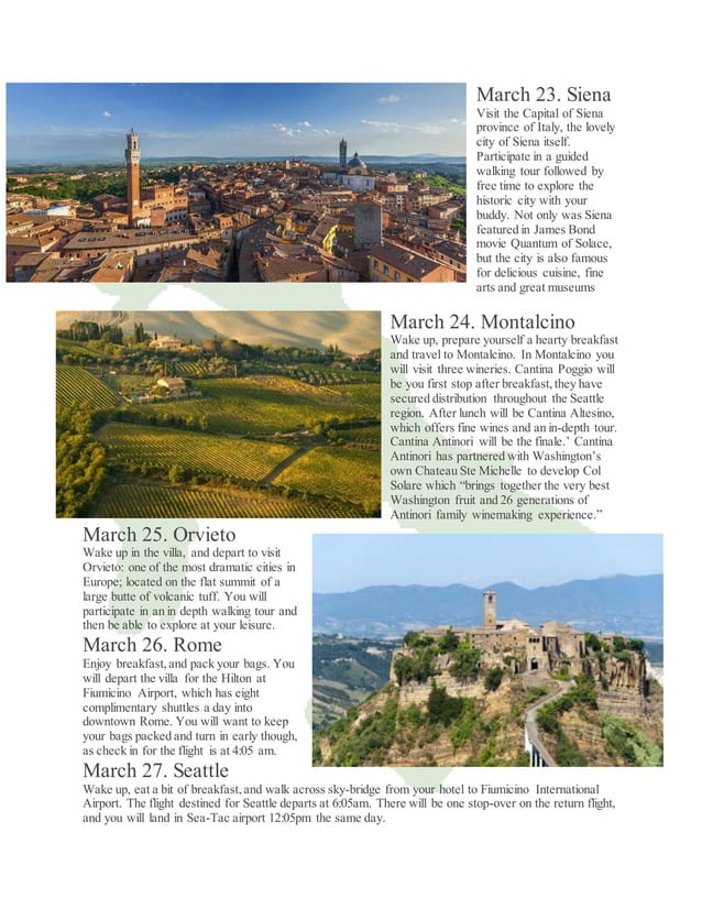 Italy Brochure | DOCX