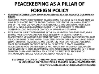 Pak peacekeeping | PPTX