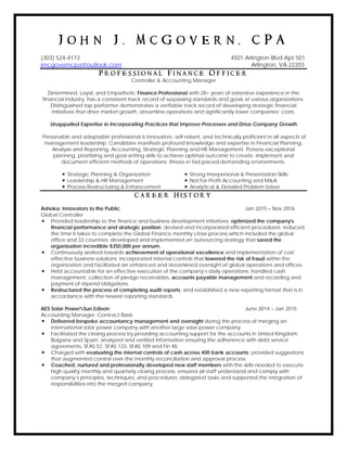 John McGovern Resume | PDF