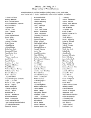 Deans List Spring 2015 | PDF
