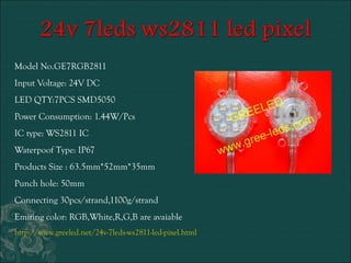 Ws2811 ws2812b digital rgb neopixel led light | PPT | Computer ...