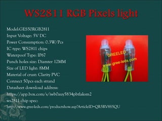 Ws2811 ws2812b digital rgb neopixel led light | PPT | Computer ...