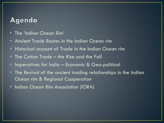 Cotton Trade & the Indian Ocean Rim | PDF