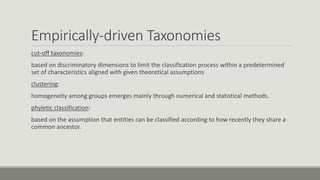 Integrating Taxonomies with Typologies | PPT