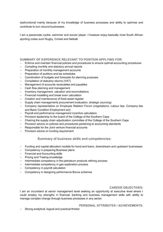 CV Willie Mahlangu final | DOC