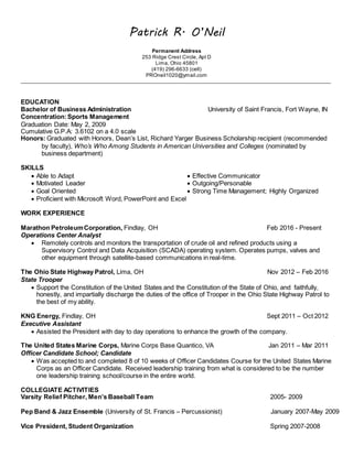 Patrick O'Neil Resume | DOCX