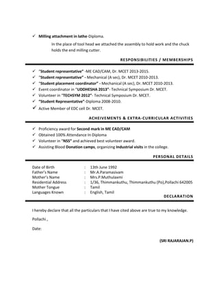 sri rajarajan.cv.final | PDF