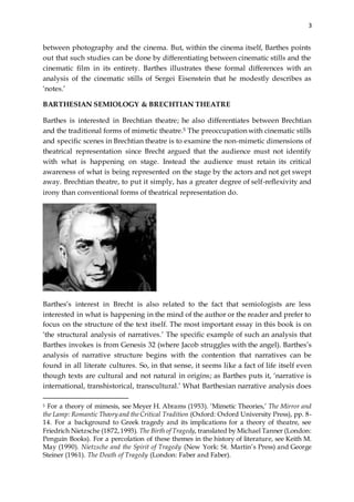 Review of Roland Barthes's Image Music Text | DOCX