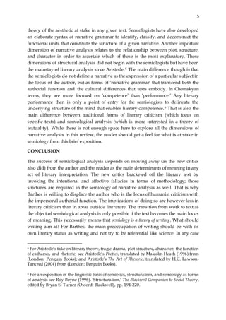 Review of Roland Barthes's Image Music Text | DOCX