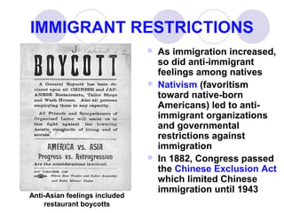 Immigrants and Urbanization | PPT | Genealogy and Ancestry | Hobbies ...