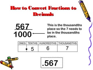 Fraction to-decimal | PPT
