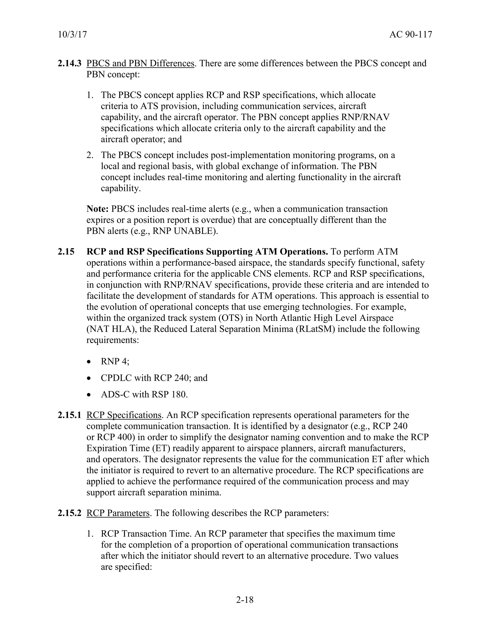 Advisory Circular 90-117 | PDF