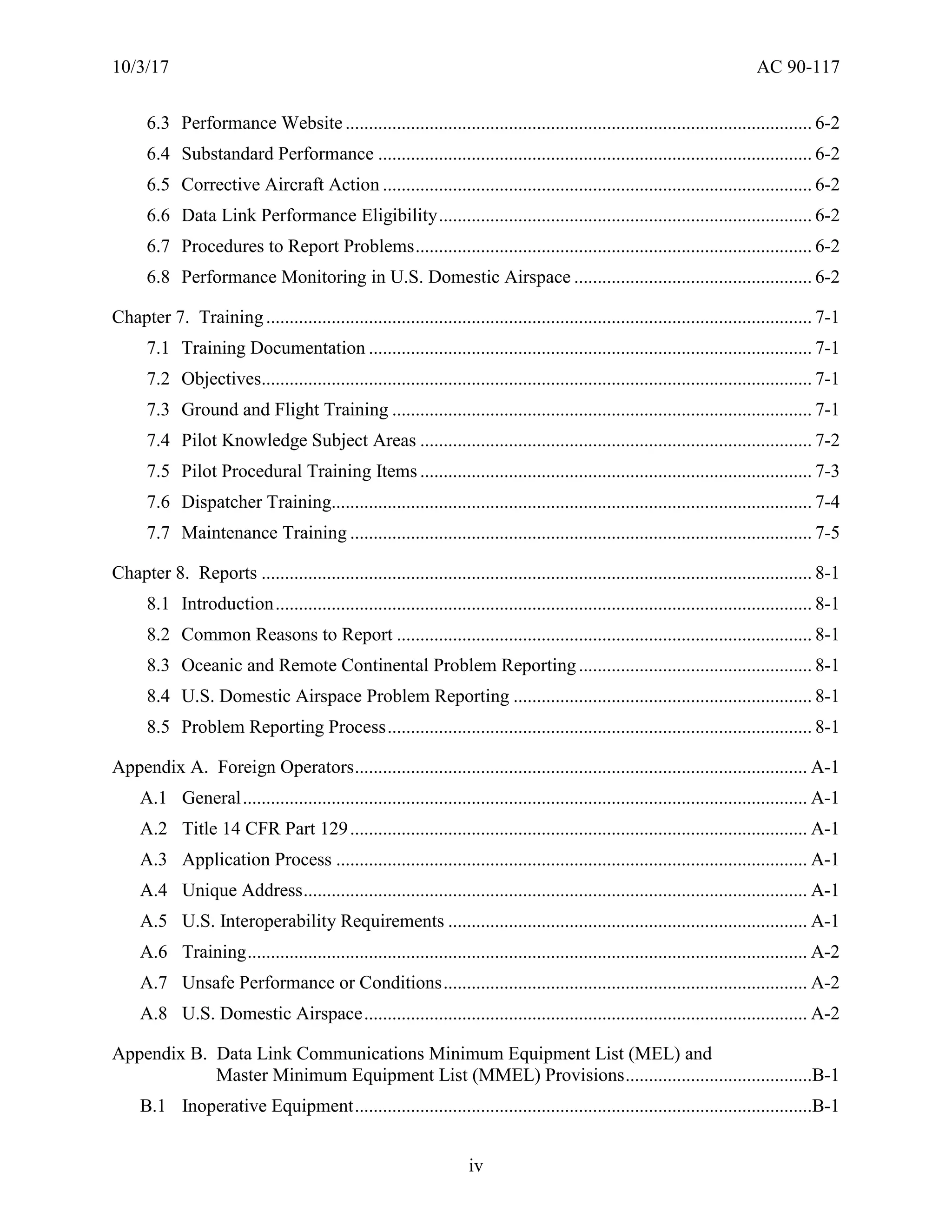 Advisory Circular 90-117 | PDF